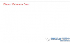 Discuz! Database Error - Discuz! X 问题求助 - Powered by Discuz!